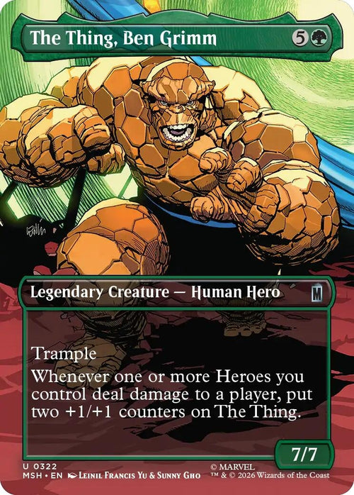 The Thing, Ben Grimm (Borderless) (322) (Marvel Super Heroes)